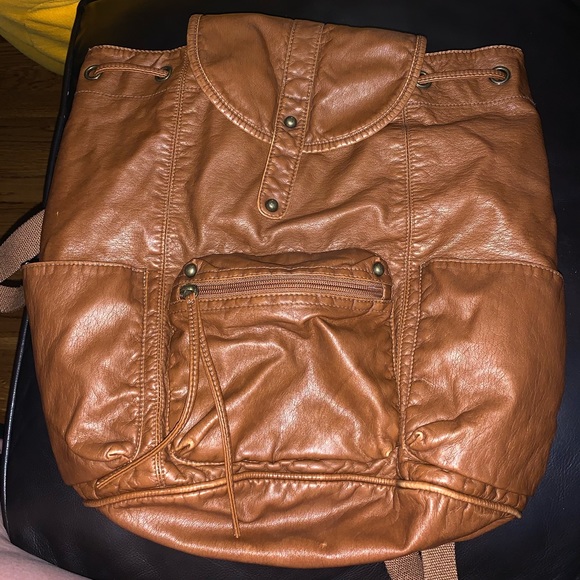 Bags | Brown Backpack With Lining | Poshmark